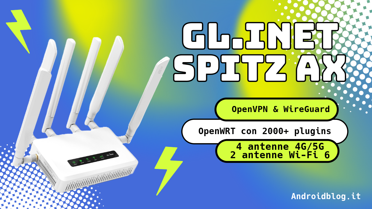 Recensione GL.iNet Spitz AX GL-X3000: la connessione 5G/4G arriva anche ...